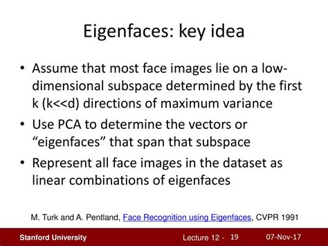 Lecture Face Recognition Ppt Download