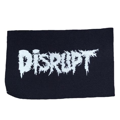 Disrupt Sew On Screen Printed Patch Printed On Depop