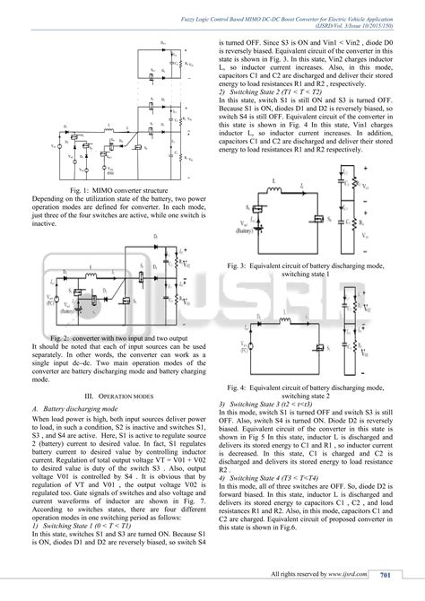 Fuzzy Logic Control Based Mimo Dc Dc Boost Converter For Electric