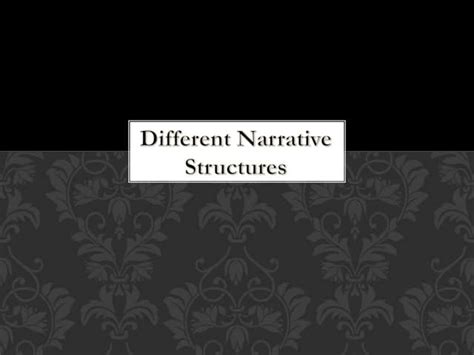 Narrative Structures Pptx