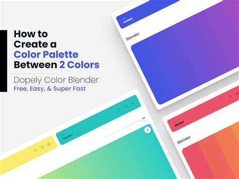 How To Create A Color Palette Between Colors By Dopely Colors Color Palette Color Palette