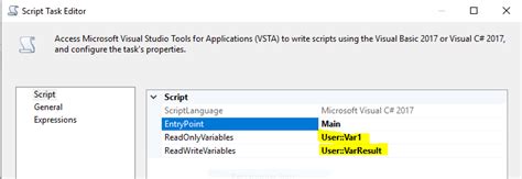 Sql Server Ssis Variable Expression From Sql Execution Task