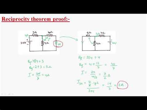 Reciprocity Theorem Circuits Systems Lec 26 YouTube