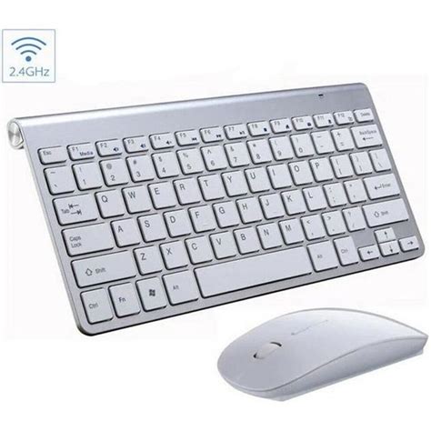 Mini Clavier Et Souris Sans Fil Bluetooth Ultra Mince Sans Fil Fournitures De Bureau Pour