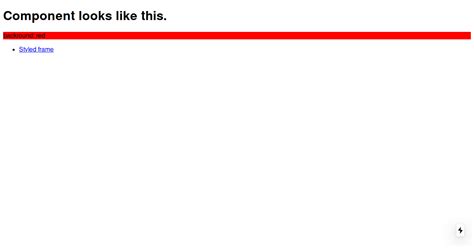 React Styled Frame Examples Codesandbox
