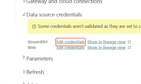 Data Sources Credentials And Automatic Refresh In Power Bi Rendra
