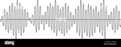 Sound Frequency Volume Level Graph Voice Record Stock Vector Image