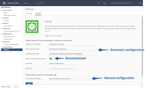 Veeam Install Or Update To The New Veeam Vcenter Plugin From Enterprise Manager V95u3a