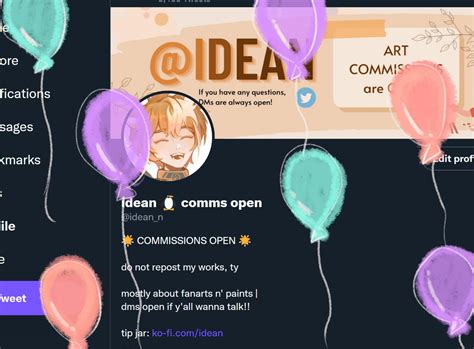 Idean 🐧 Comms Open On Twitter Its Supposed To Be Balloon Day But Twt