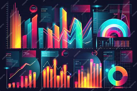 Premium Photo Illustration Of Business Data Graph Analysis Business