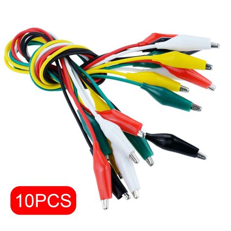 10pcs Alligator Clips Test Lead Crocodile Electrical Clamps Arduino