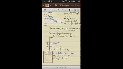 Α λυκειου φυσικη διαγραμμα ταχύτητα χρόνου στην ευθύγραμμη ομαλά επιταχυνόμενη κίνηση ασκήσεις