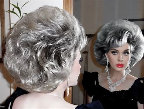 Bouffant Hair Updo Hairdo 1960s Hair Transgender Girls Retro