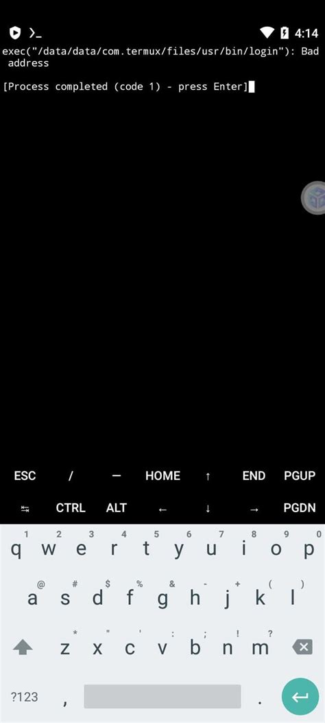 Virtual Android Error When Use Termux Rtermux