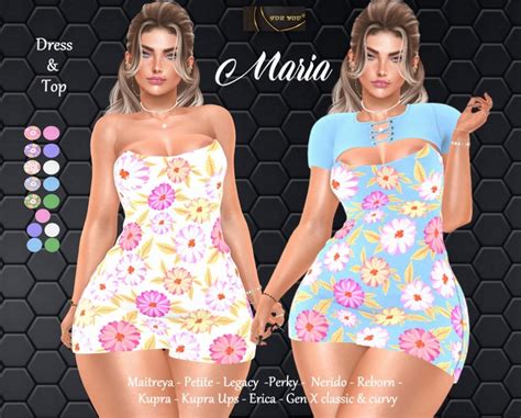 Second Life Marketplace F Maria Outfit Fatpack