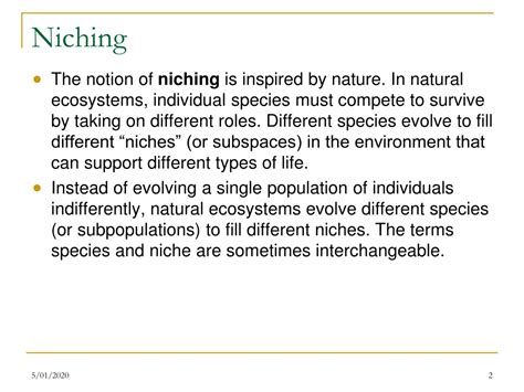 PPT Evolutionary Algorithms With Niching For Multimodal Optimization PowerPoint Presentation