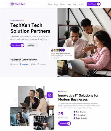 techxen technology and it solution template
