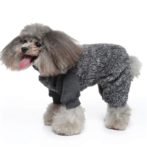 Badu Bg Топла мека пижама за кучета с леопардов принт Карикатура Дрехи за домашни кучета Палто