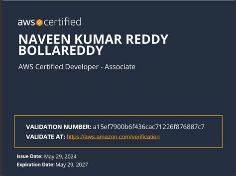 b naveen on linkedin aws certifieddeveloper nextchapter
