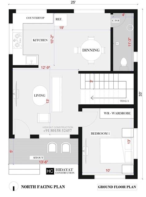 57x40 Marvelous 3bhk West Facing House Plan As Per Vastu Shastra Images