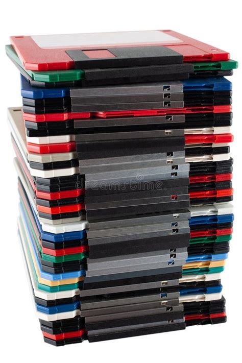 Colored Old Retro Floppy Diskettes In Stack Stock Image Image Of Software Fashioned 298584469
