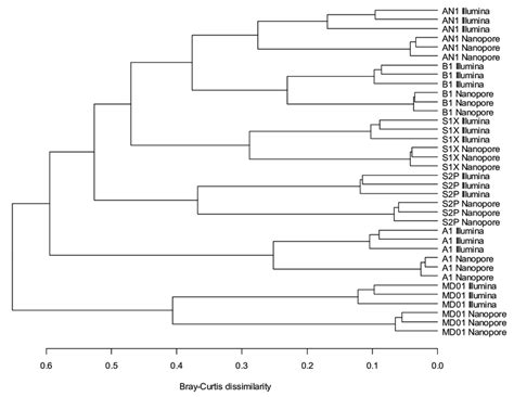Clustering Of The Faecal Samples Based On Their Species Level Bacterial