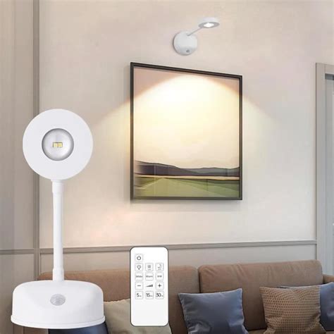 Desgnt Lampe Murale Sans Fil Avec Télécommande éclairage De Tableau Led