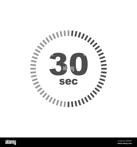 Timer 30 Sec Icon Simple Design Vector Eps10 Stock Vector Image And Art Alamy