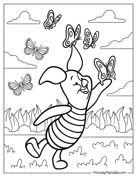 Winnie The Pooh Piglet Coloring Page