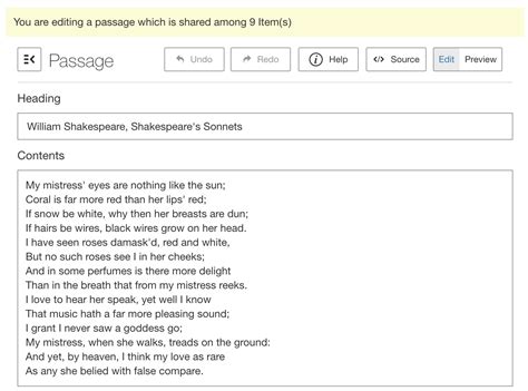Adding An Existing Passage To An Item Learnosity Author Guide