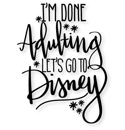 Adult Disney Svg
