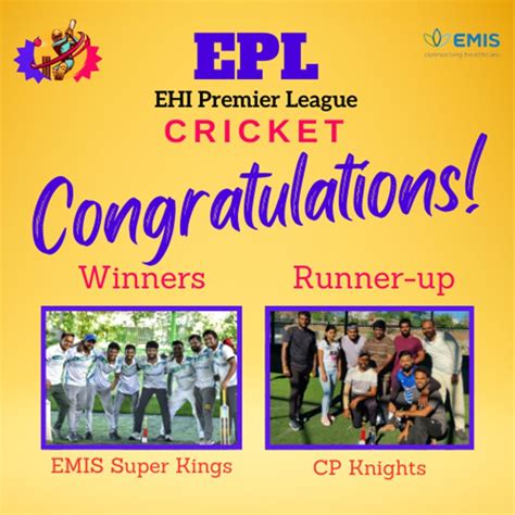 Cricketpassion Eplchampions Teamwork Vignesh L