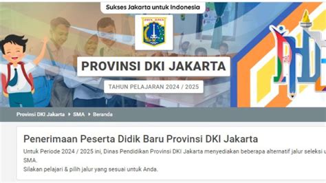 Foto Ppdb Jakarta Tingkat Smp Dan Sma Resmi Dibuka Hari Ini Simak Link Dan Cara Daftarnya