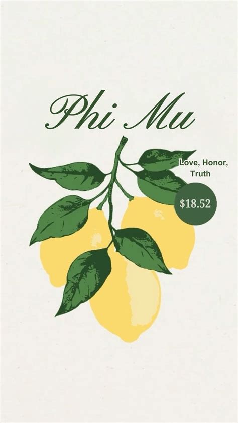 Phi Mu Sorority Graphic
