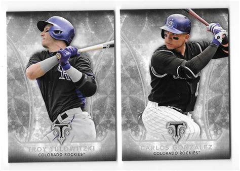 2015 Topps Triple Threads Colorado Rockies Team Set Ebay