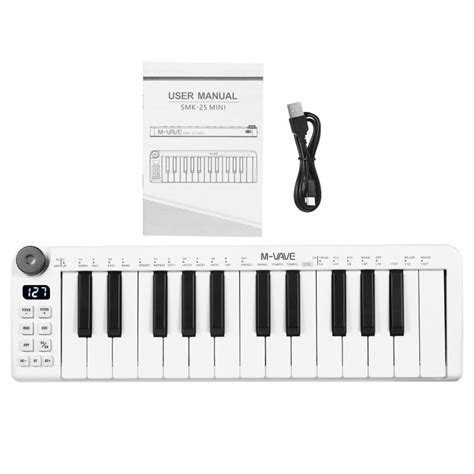 Ammoon M Vave Smk 25mini Midi Keyboard Rechargeable 25 Key Midi Control Keyboard Mini Portable