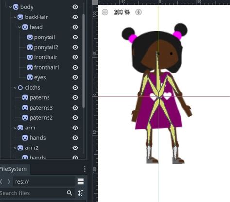 how do you add 2d cut out character with bones in a 3d world r godot