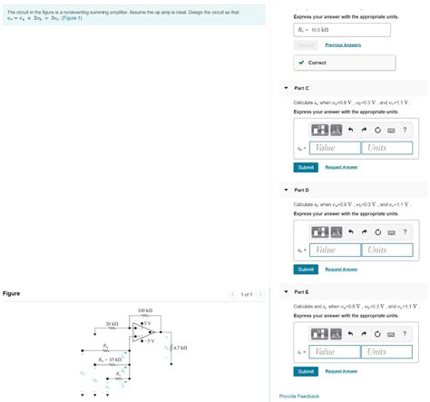 Solved The Circuit In The Figure Is A Noninverting Summing Chegg
