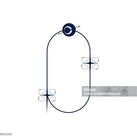 미적 프레임 최소 요소 별과 선이 있는 Y2k 그래픽 모양 미적 Vecor 그림입니다 현대적인 디자인을 위한 기하학적 아치 곡선에 대한 스톡 벡터 아트 및 기타 이미지