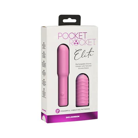 Pocket Rocket Elite Rechargeable Bullet Pink Ecstasy Surge