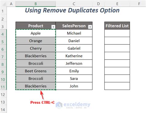 How To Copy Filter A Drop Down List In Excel Methods ExcelDemy