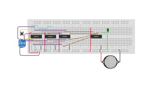 Circuit Design Digital Lock Tinkercad
