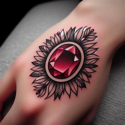 Ruby Tattoo Crafting Elegance In Red Your Own Tattoo Design Custom Designs Crafted For