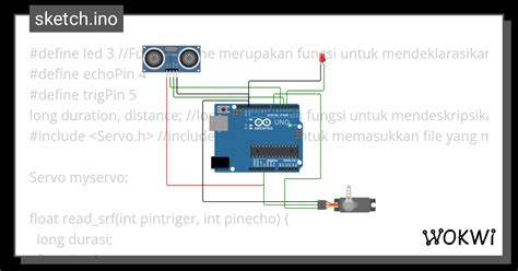 Automatic Trash Bin Wokwi Esp32 Stm32 Arduino Simulator