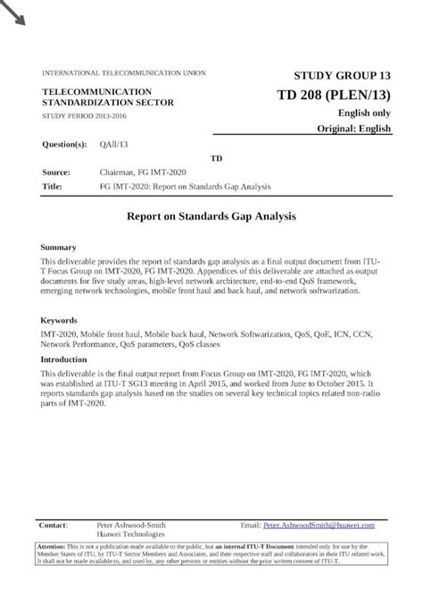 Docx Fg Imt 2020 Report On Standards Gap Analysis Dokumentips