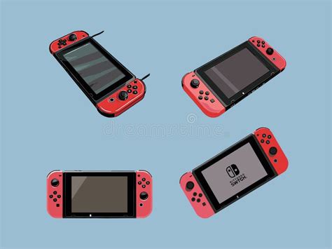 Illustration Of The Nintendo Switch Stock Vector Illustration Of Step Showcases 320396398