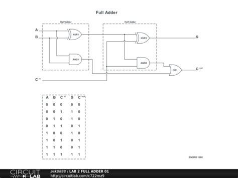 LAB FULL ADDER CircuitLab