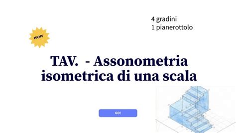 TAV Assonometria Isometrica Di Una Scala Genially