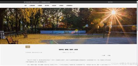 Python毕设 基于前后端分离技术的未成年人心理健康咨询系统0614u0m8程序论文 可用于毕业设计 Csdn博客