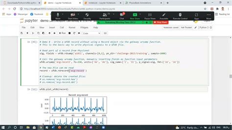 5 wfdb library for signal processing in python عربي youtube